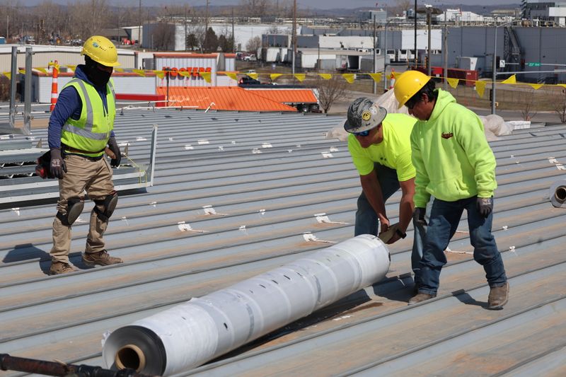 Iowa Field House Commercial Roofing Project Images | 10 Men Roofing